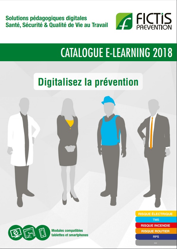 FICTIS Prévention - Catalogue E-learning Santé Sécurité et Qualité de Vie au travail 2018